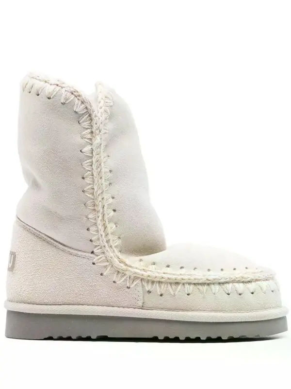 Mou 24 Suede Sheepskin Boots - Neutrals