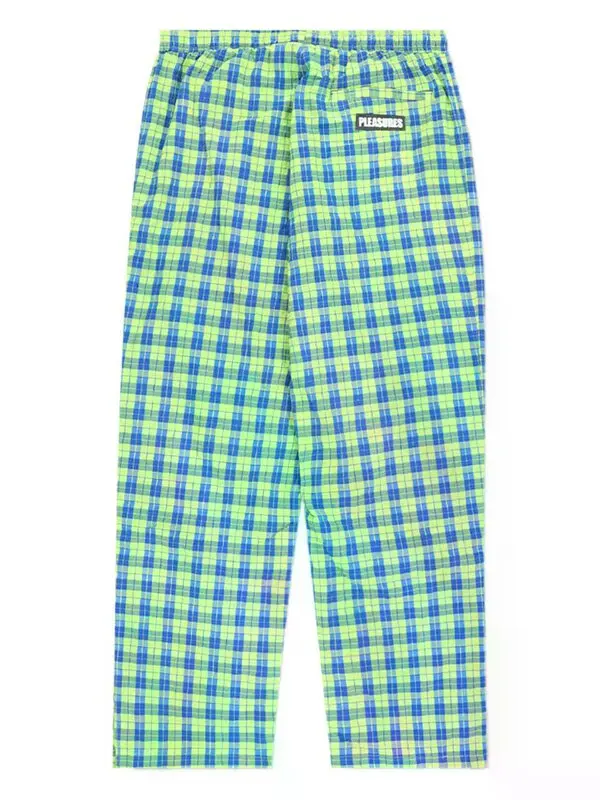 PLEASURES Practice Checked-pattern Track Pants