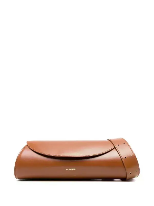 JIL SANDER Small Cannolo Shoulder Bag - Brown