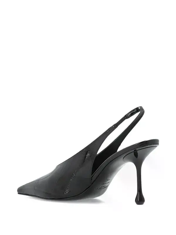 JIMMY CHOO 95mm Isa Pointed Slingback Pumps - Black