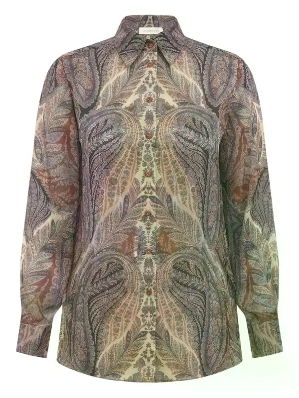 Zimmermann Satin Button-down Shirt