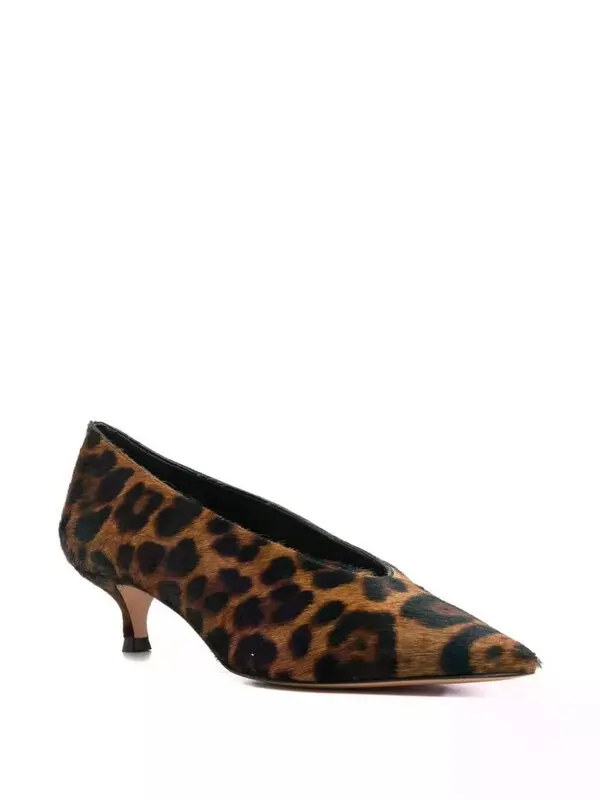 Le Monde Beryl 40mm Babouche Pointed Toe Pumps - Brown