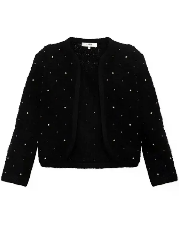 FRAME Pearl-embellished Cardigan