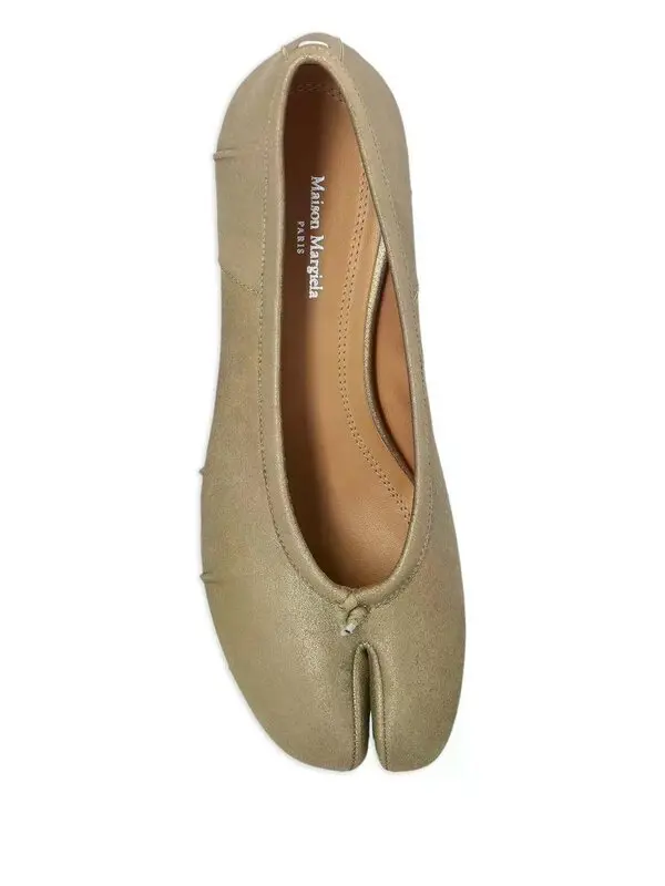 MAISON MARGIELA Tabi Block Heel Pumps - Gold