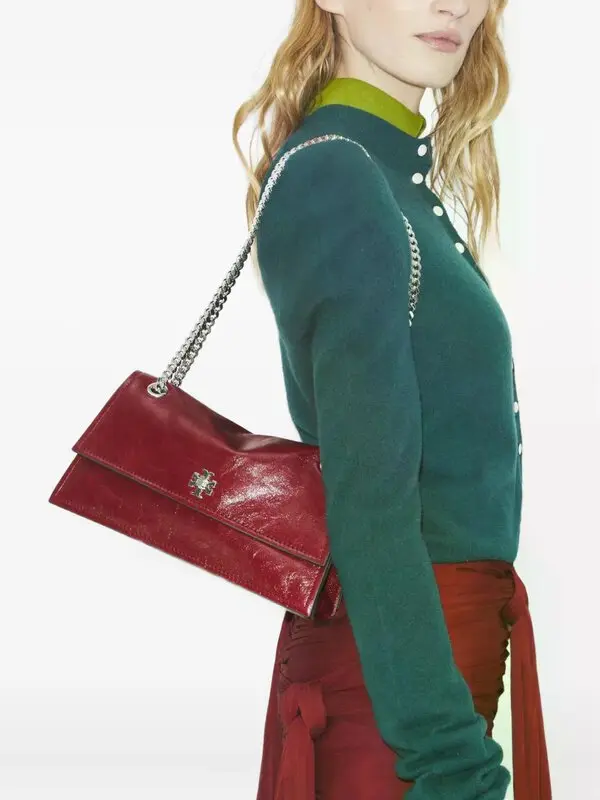Tory Burch Kira Logo-lock Shoulder Bag - Red