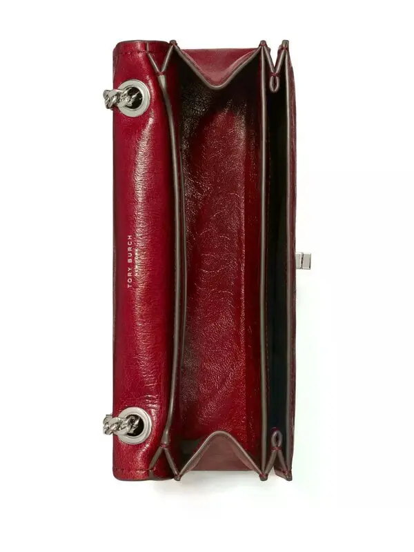 Tory Burch Kira Logo-lock Shoulder Bag - Red