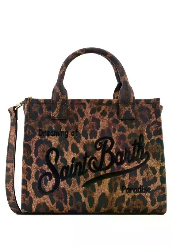 MC2 SAINT BARTH Leopard-print Shoulder Bag - Brown