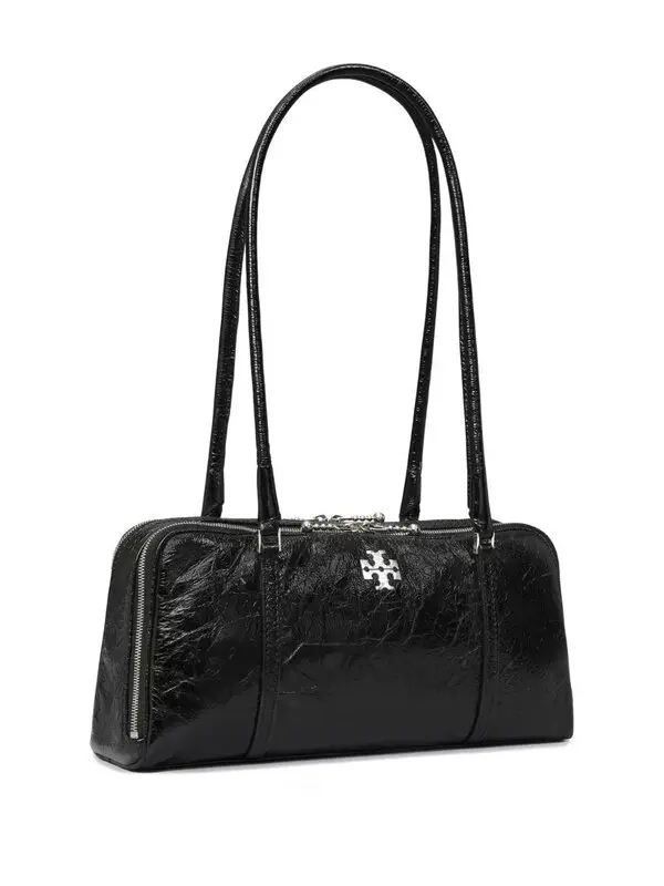 Tory Burch Small Crinkle-leather Shoulder Bag - Black