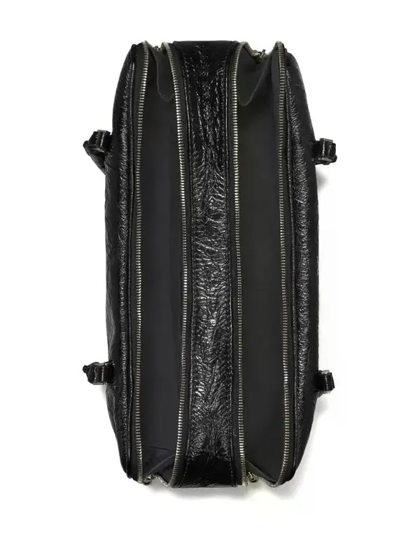 Tory Burch Small Crinkle-leather Shoulder Bag - Black