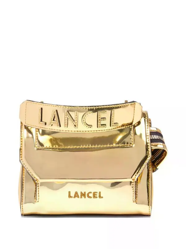 LANCEL Ninon Metallic Crossbody Bag - Gold