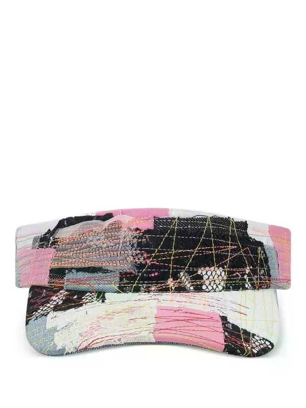 WHO DECIDES WAR Patchwork Visor - Pink