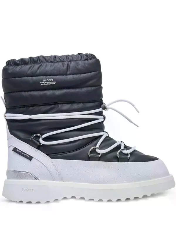 FUMITO GANRYU Logo-detailing Padded Boots