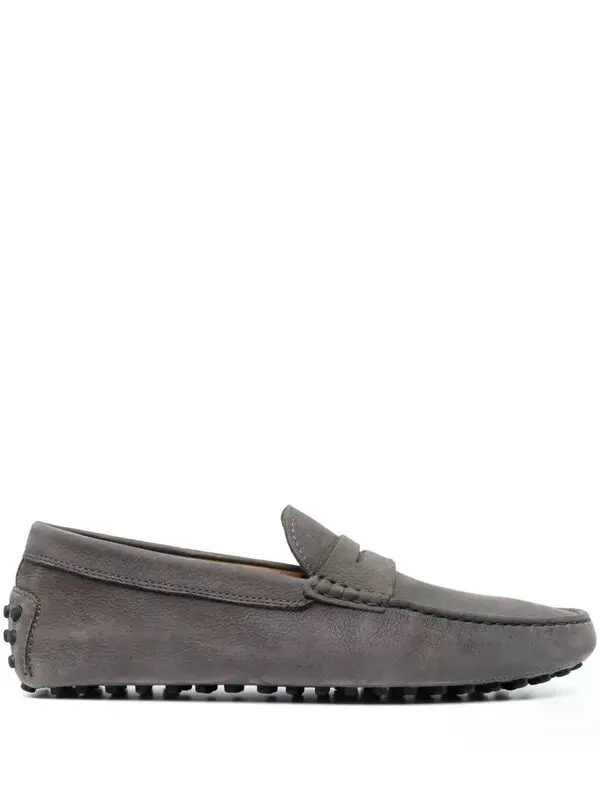 TOD'S Round-toe Loafers - Grey