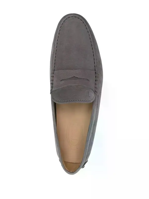 TOD'S Round-toe Loafers - Grey