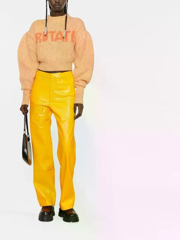 ROTATE BY BIRGER CHRISTENSEN Logo-print Chunky-knit Jumper