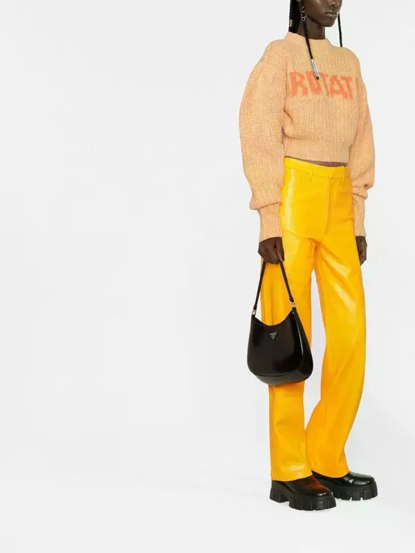 ROTATE BY BIRGER CHRISTENSEN Logo-print Chunky-knit Jumper