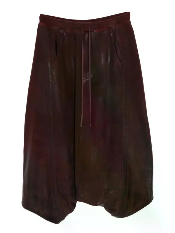 JULIUS Drop Crotch Pants - Red