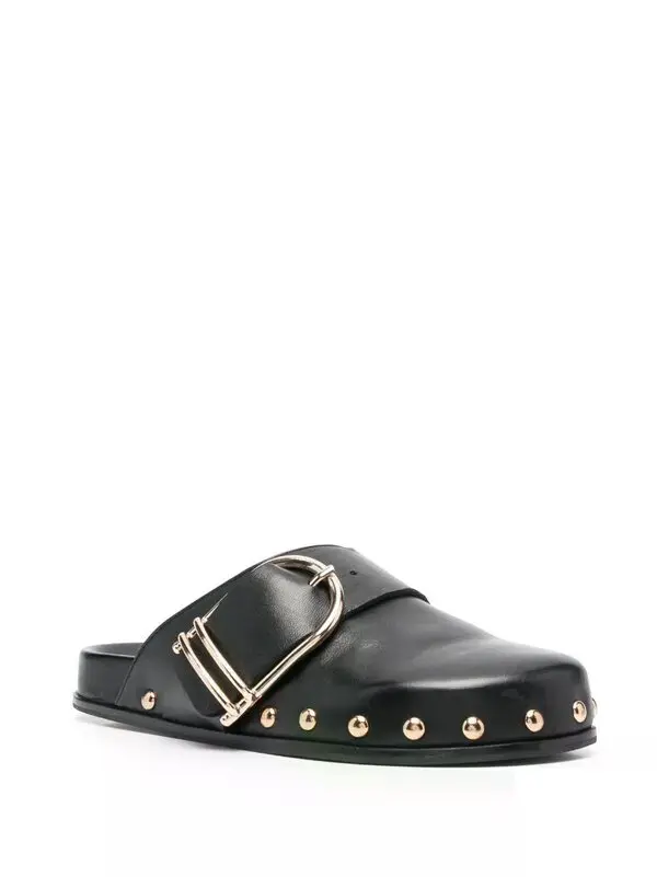 TWINSET Buckle-fastened Leather Mules