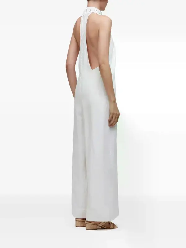 OSKLEN Crystal-embellished Halter Jumpsuit