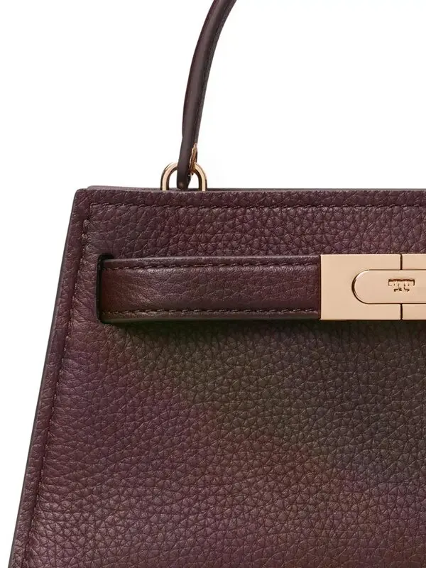 Tory Burch Mini Lee Radziwill Pebble Tote Bag - Red