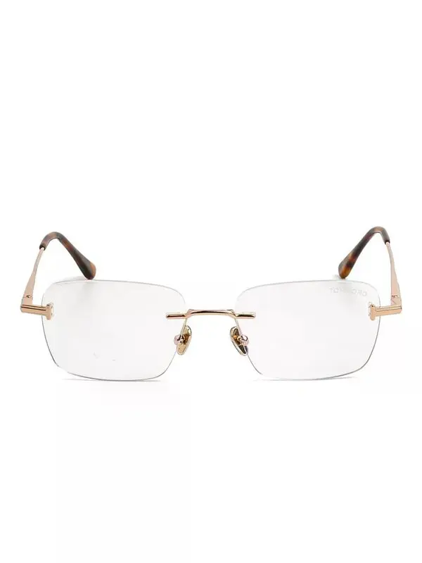 TOM FORD Rectangle Glasses - Gold