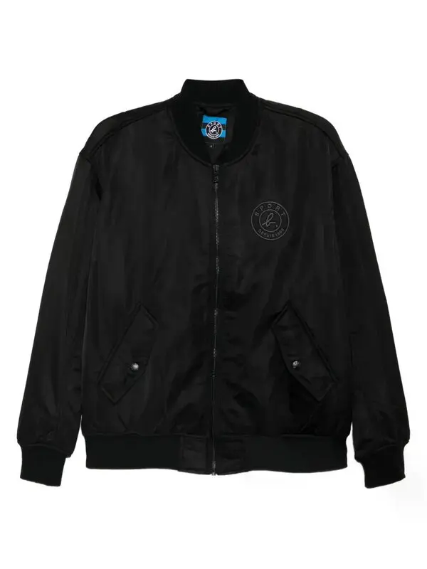 AGNES B. Logo-embroidered Bomber Jacket