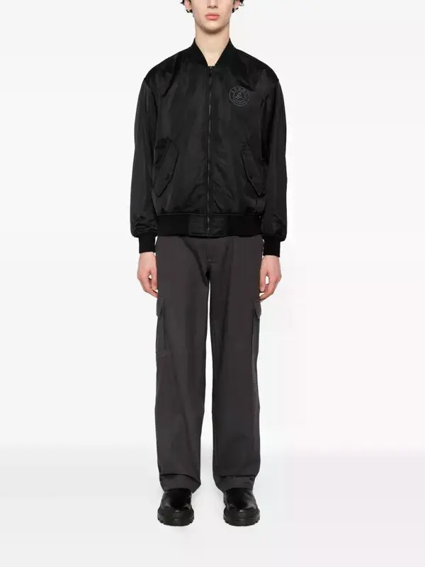 AGNES B. Logo-embroidered Bomber Jacket