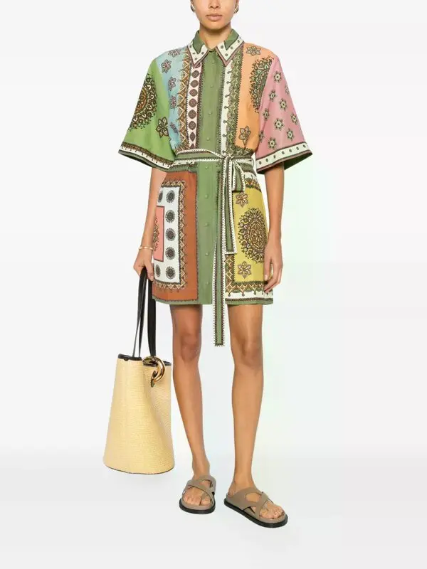 ALEMAIS Contina Printed Mini Dress