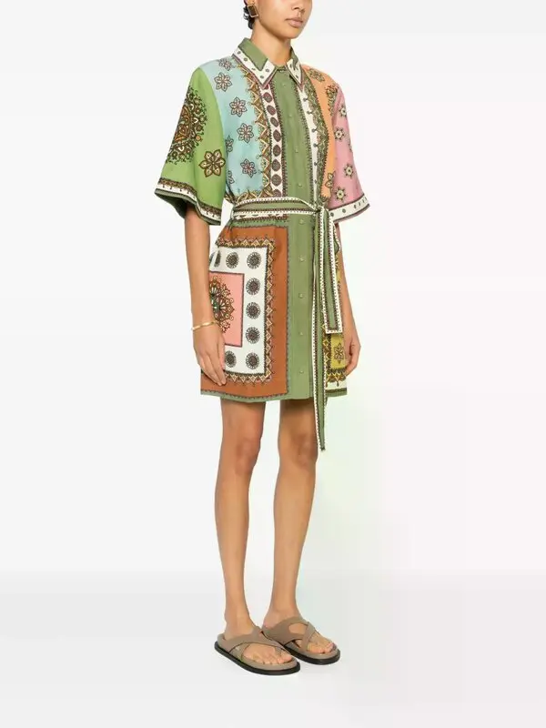 ALEMAIS Contina Printed Mini Dress
