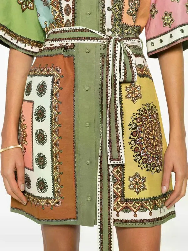 ALEMAIS Contina Printed Mini Dress