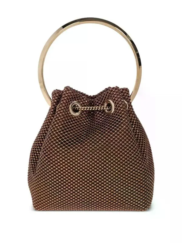 JIMMY CHOO Bon Bon Shimmering-mesh Handbag