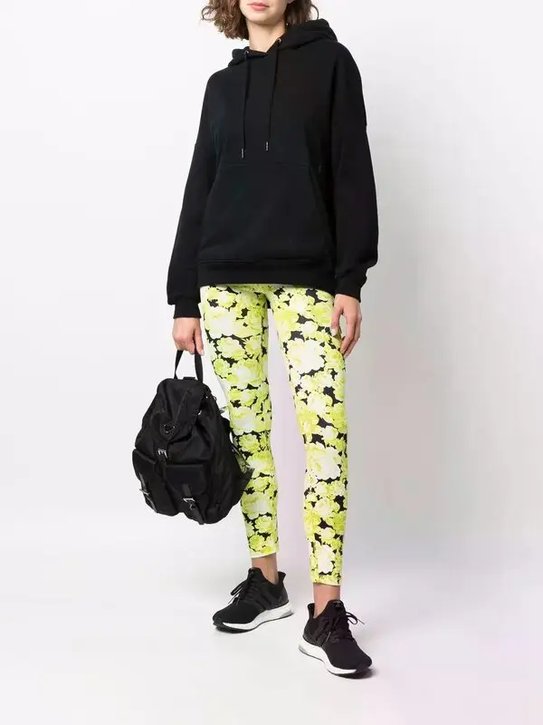 MSGM High-waist Floral Leggings