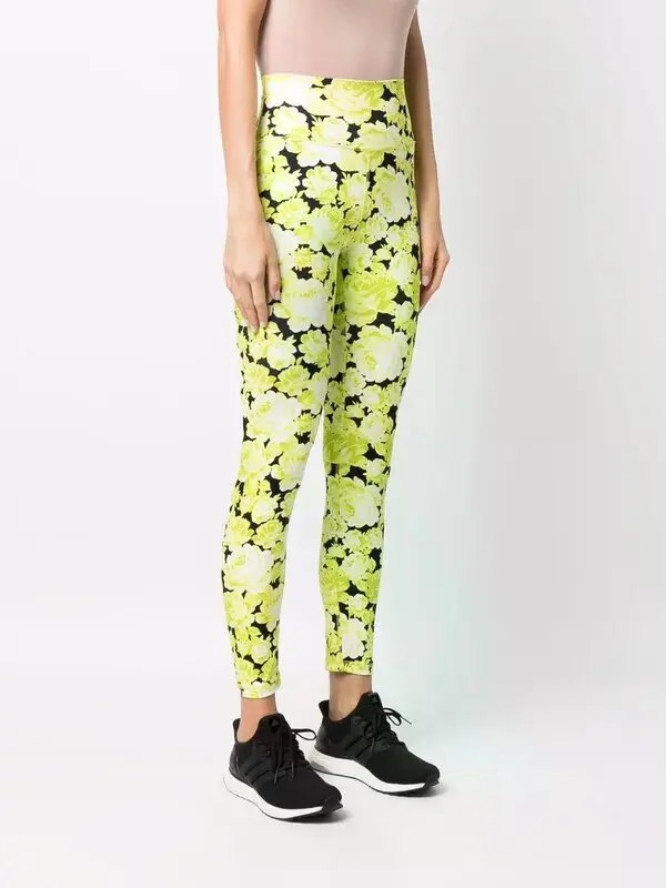 MSGM High-waist Floral Leggings