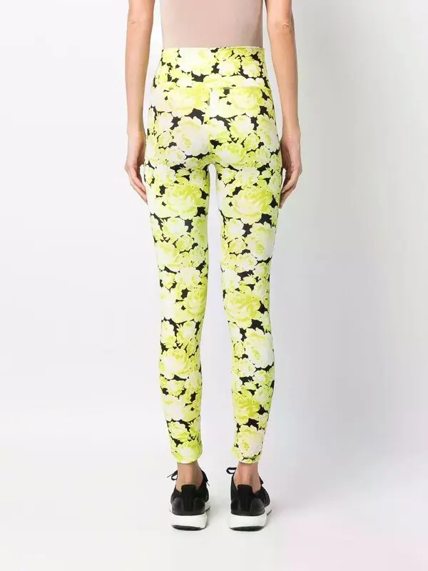 MSGM High-waist Floral Leggings