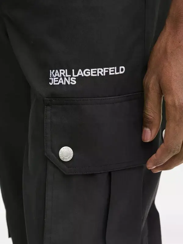 Karl Lagerfeld Logo-embroidered Trousers