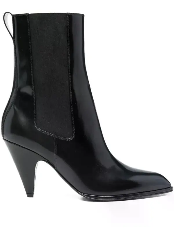 SERGIO ROSSI 85mm Beak Pointed Cone-heel Boots