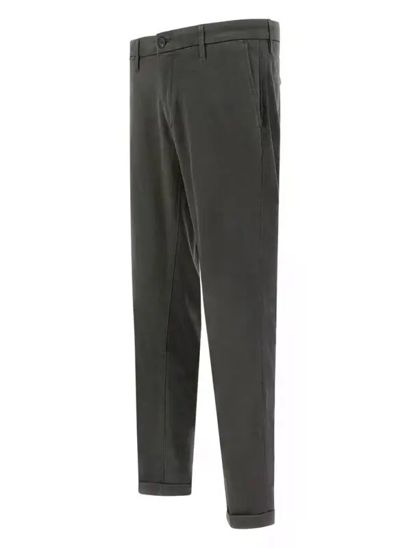 RE-HASH Cuffed-hem Chinos - Grey
