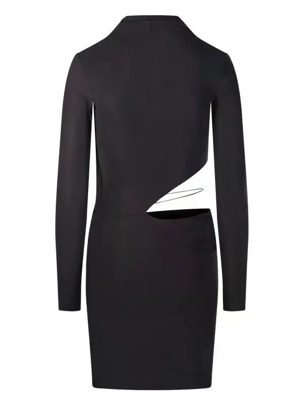 AMAZUIN Draped Cutout Dress