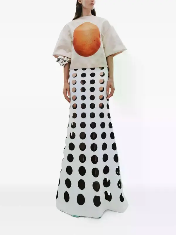 A.W.A.K.E. Mode Egg-print Blouse