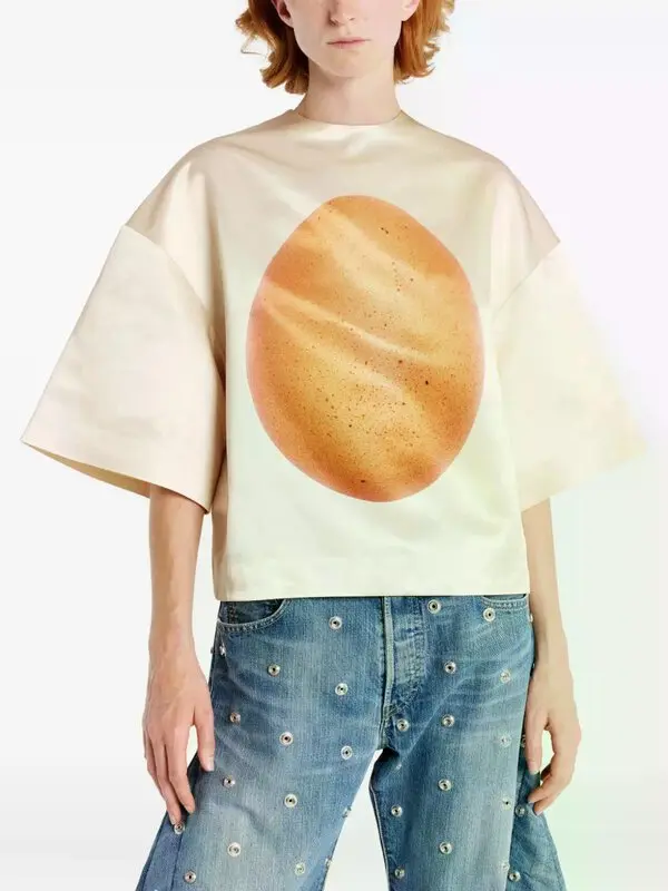 A.W.A.K.E. Mode Egg-print Blouse