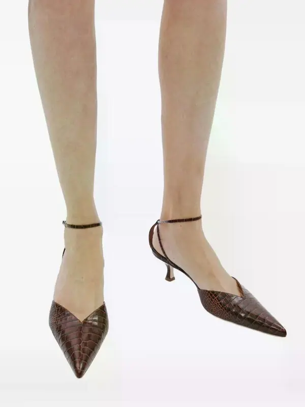 A.W.A.K.E. Mode 50mm Dina Coco Ankle-strap Pumps