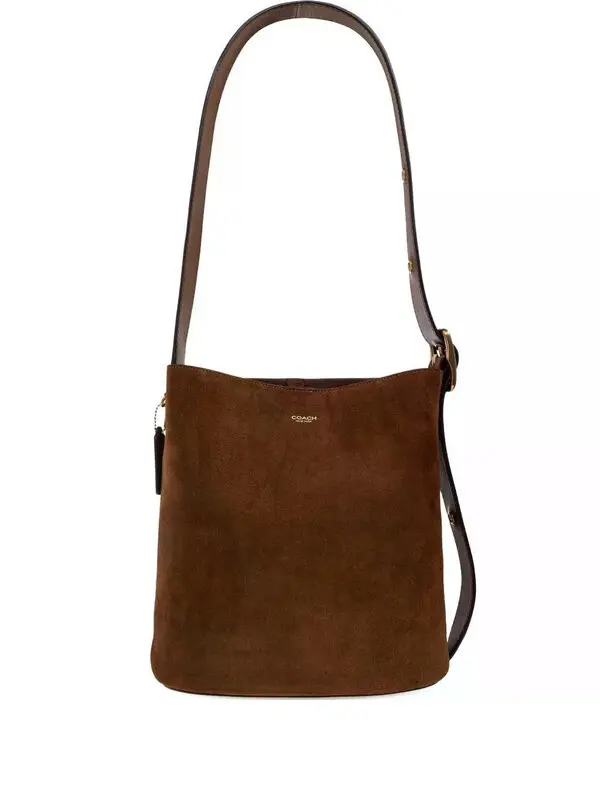 COACH Bleecker Leather Bucket Bag - Brown