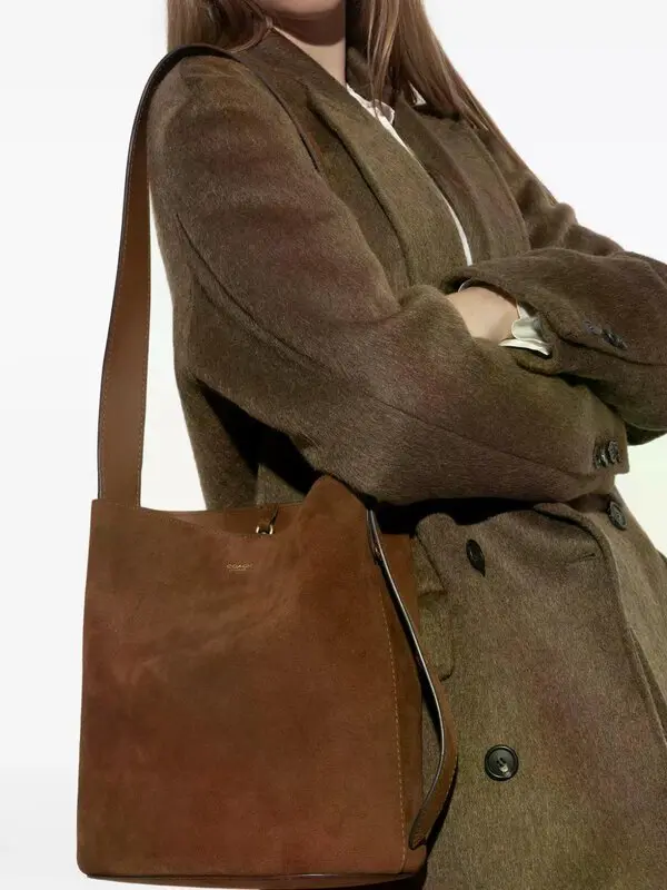 COACH Bleecker Leather Bucket Bag - Brown