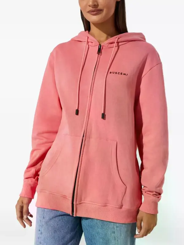 Buscemi Zip-up Hoodie With Ribbed Detailing