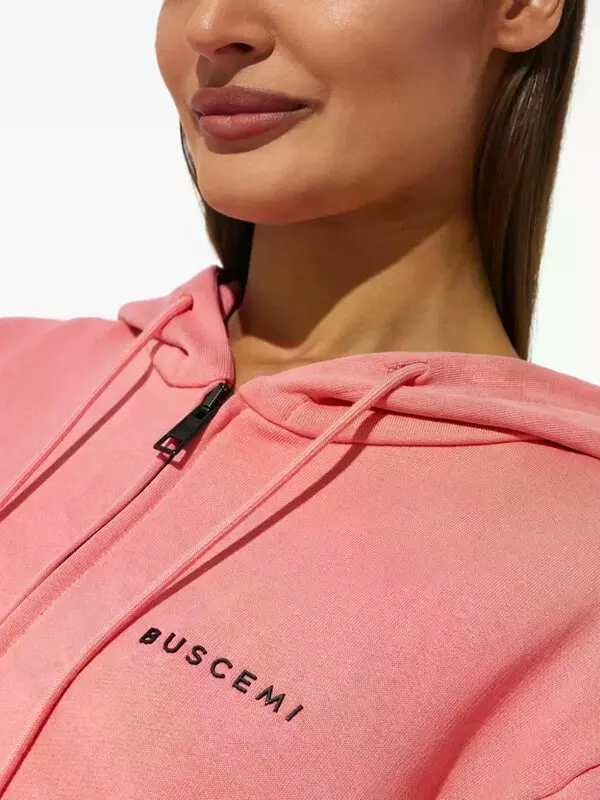 Buscemi Zip-up Hoodie With Ribbed Detailing