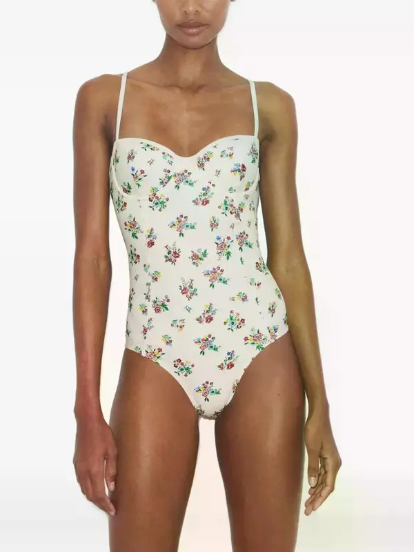 Tory Burch Printed Underwire One Piece Swimsuit