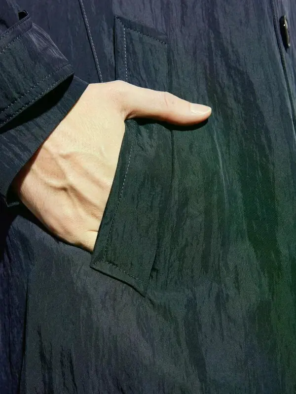 Giorgio Armani Ruched Trench Coat