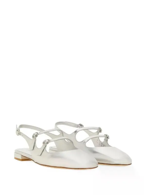 STUART WEITZMAN Buckle Strap Ballet Flats