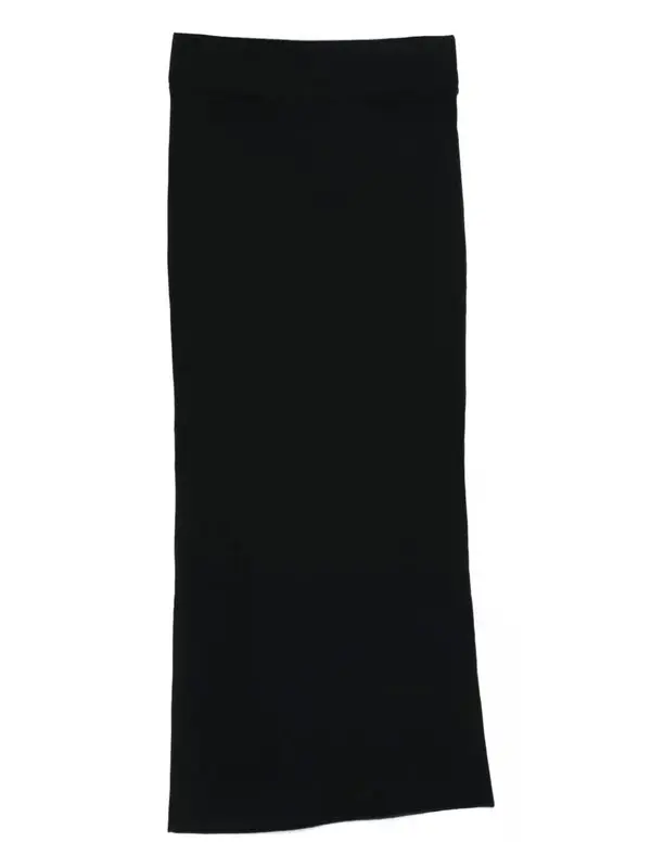 ENTIRE STUDIOS Elasticated-waist Midi Skirt - Black