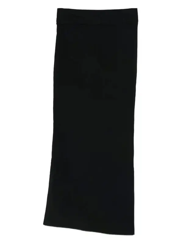 ENTIRE STUDIOS Elasticated-waist Midi Skirt - Black